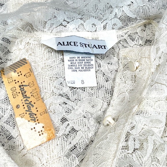 Vintage | Tops | Vintage With Tags Alice Stuart Victorian Lace Blouse ...